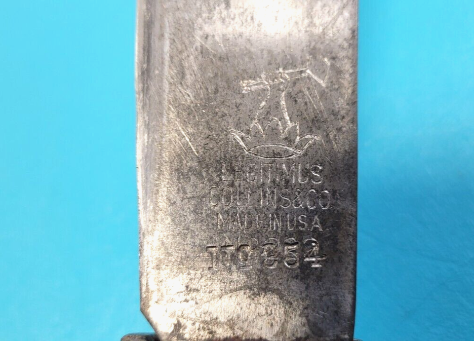 Rare WWII Collins Legitimus No 354 Double Stamp 222 Bowie Knife ...