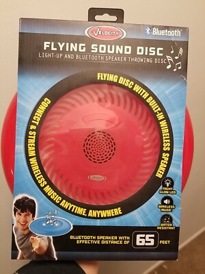 Velocity Flying Sound Disc Bluetooth Speaker - Orange Frisbee ...