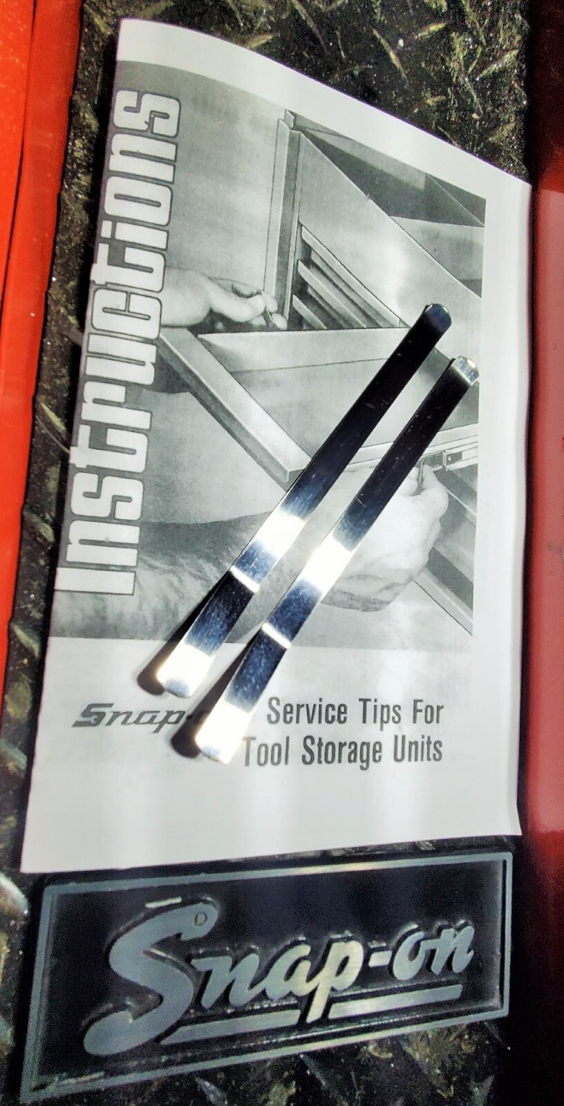 Snap-On Drawer Slide Removal Tools (sold in pairs) with instructions ...