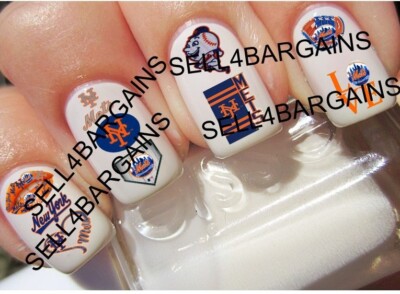 👀 New 2025 Designs》 New York Mets Baseball》10 Different Designs》Nail ...