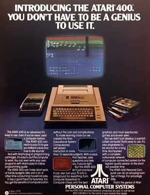 1979 ATARI 400 Personal Computer photo "Easy to Use for Beginners ...