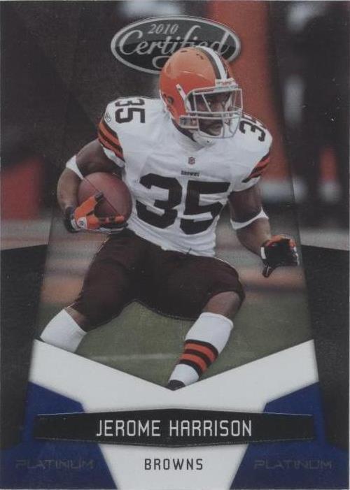 2010 Certified - Jerome Harrison #35 Platinum Blue /100 for sale online ...