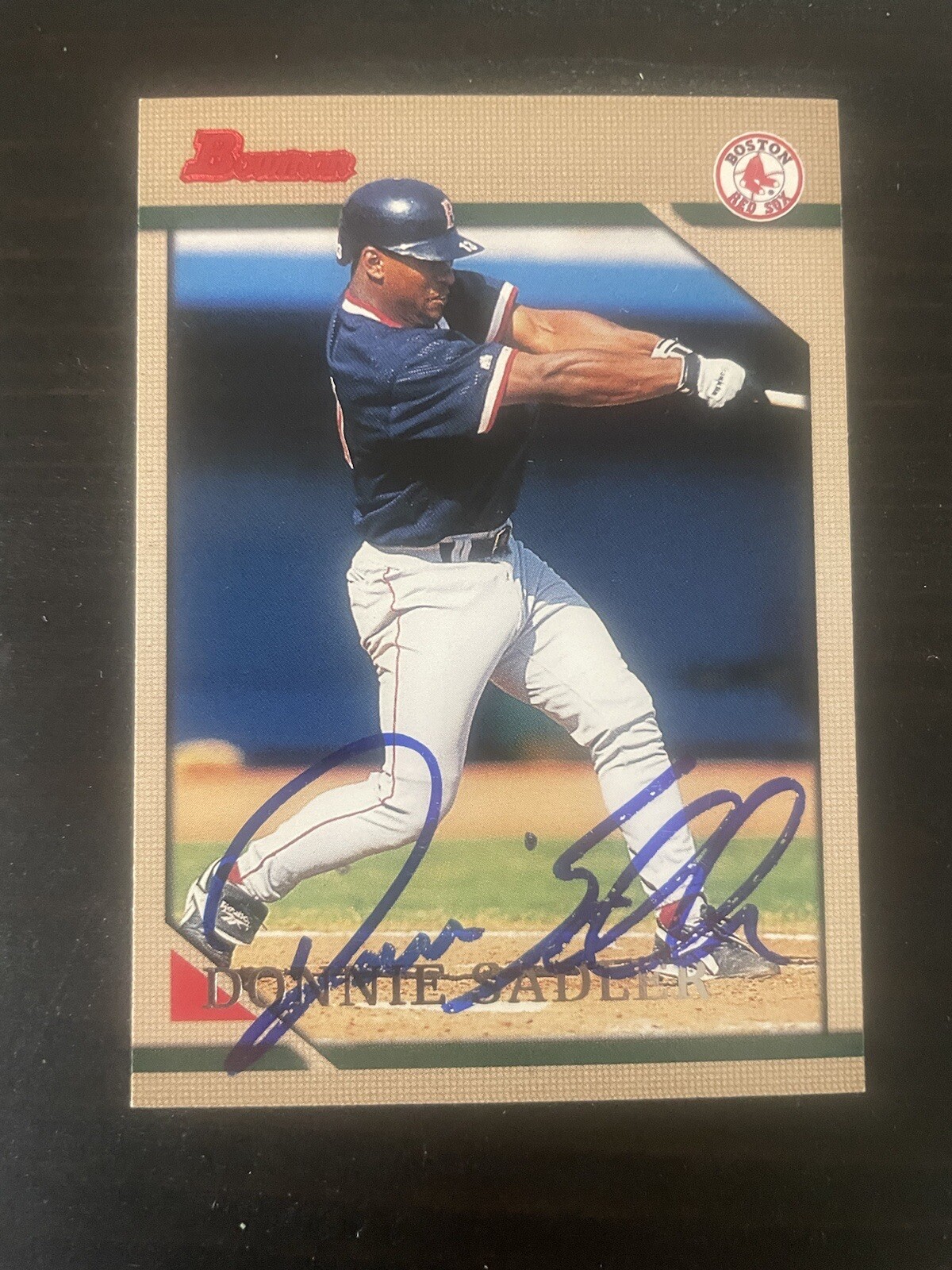 1996 Bowman #376 Donnie Sadler Boston Red Sox Signed Card Autographed ...