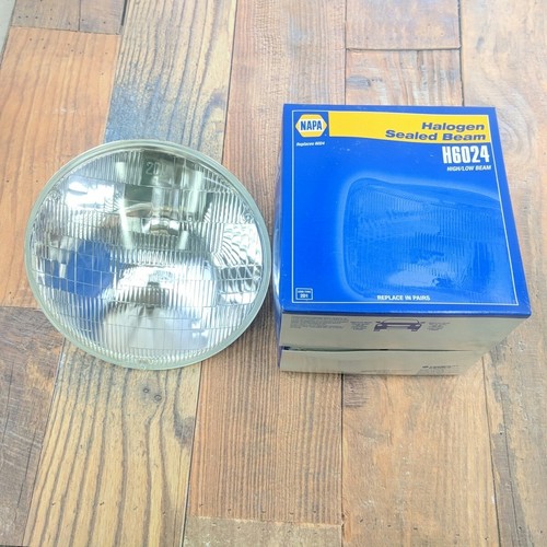 2x Napa H6024 For AMC Ford GM Halogen 7in Round High Low Sealed Beam ...