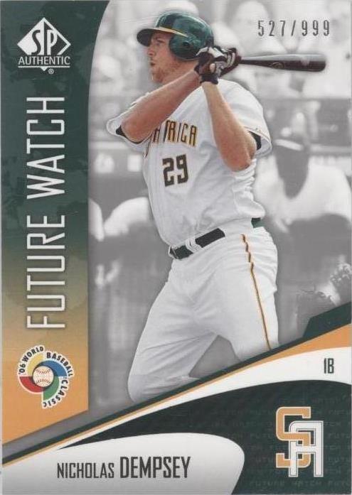 2006 SP Authentic - Wbc Future Watch Nicholas Dempsey #WBC-96 /999 (RC ...