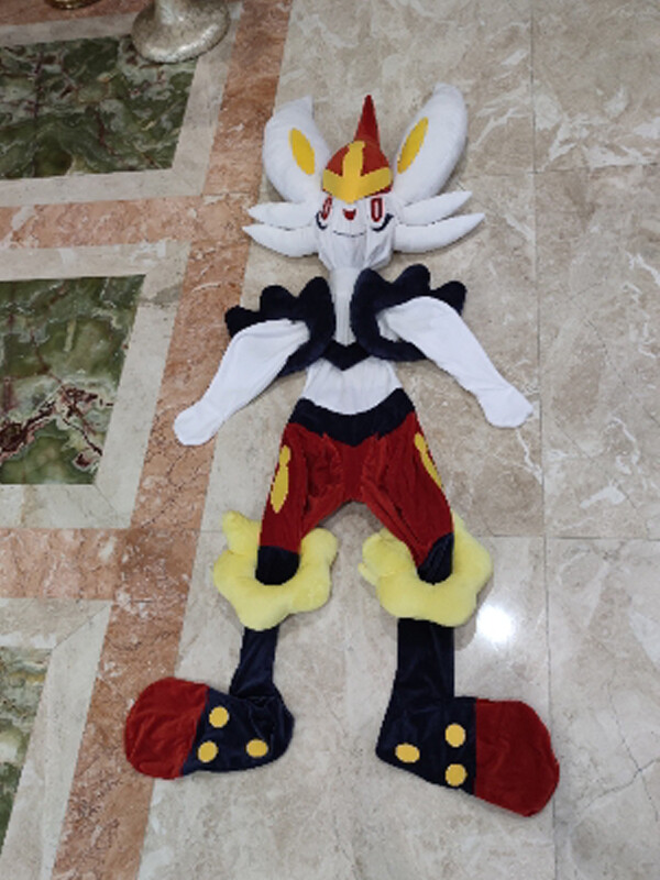 63" Custom made Giant Renamon Zeraora Cinderace Plush Doll Cover Pillow ...