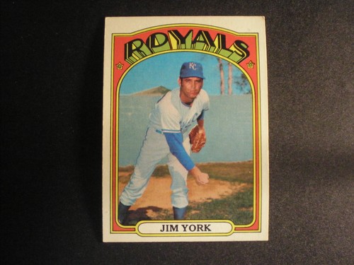 1972 Topps Baseball Royals Jim York Card # 68 | eBay