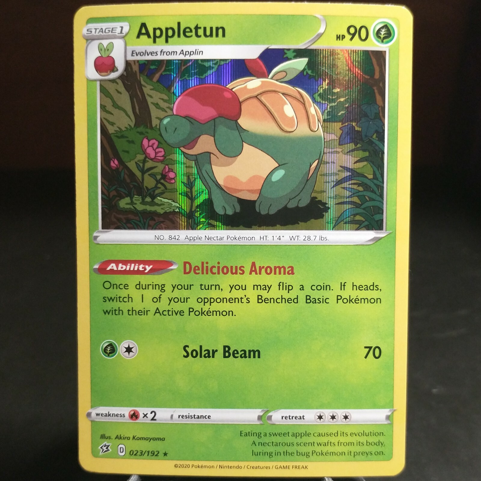 Appletun 023/192 NM Holo Rebel Clash Near Mint Foil SWSH Pokemon TCG ...