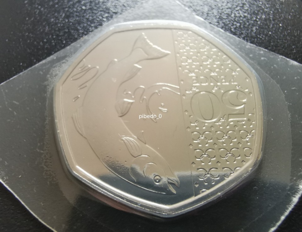 2023 Atlantic Salmon BU 50p Coin Brilliant Uncirculated - Crown Privy ...