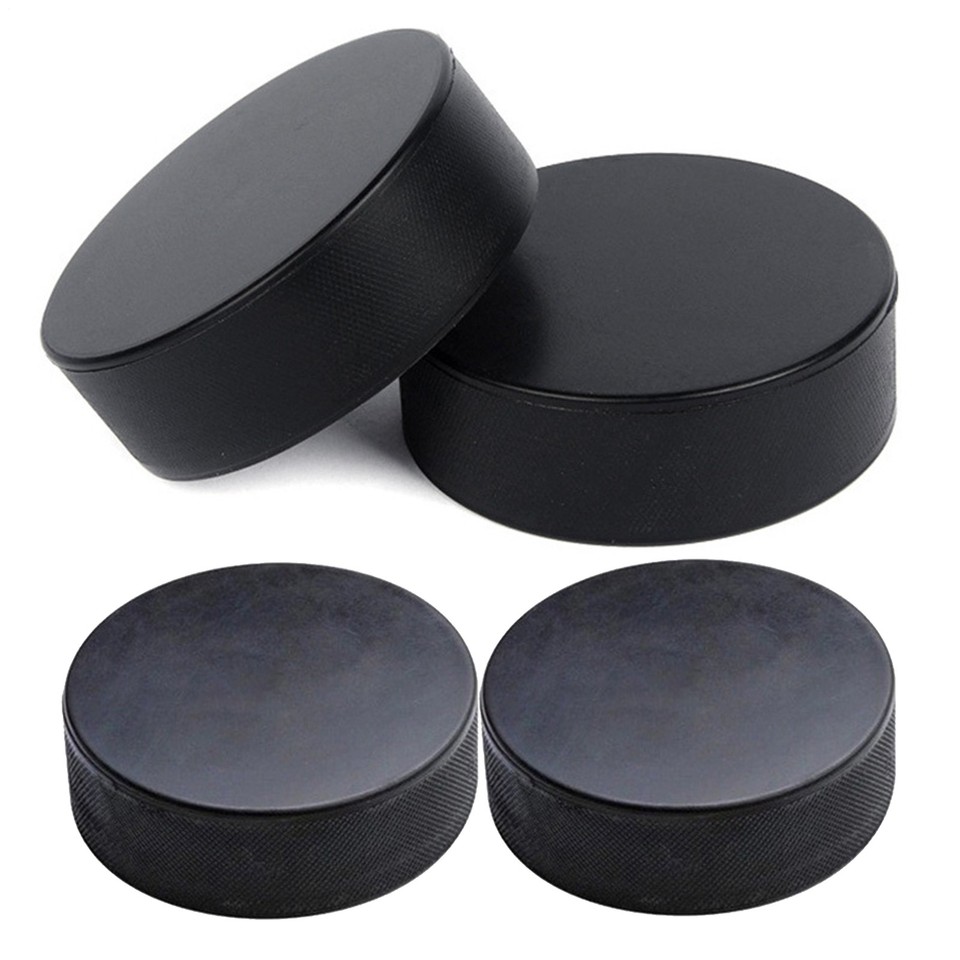 4PCS Bulk Blank Ice Hockey Pucks Official 3-Inch Diameter, 1-Inch ...