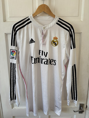 ADIDAS REAL MADRID VINTAGE 2014 FOOTBALL LS SHIRT G74569 SIZE MEDIUM ...