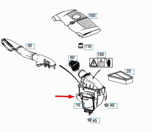 Original MERCEDES BBDC W242 C117 W176 Dämpferfilter 2700900601 | eBay
