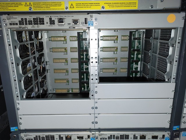 Aruba J9851A 5400R zl2 Series Switch Chassis J9827 2x PSU Fan Tray ...