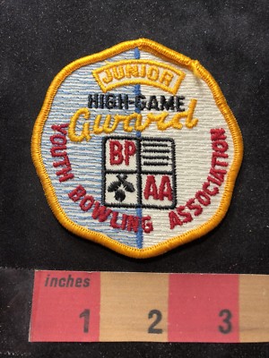 Vtg Embroidered Version BPAA YBA JUNIOR HIGH GAME AWARD Bowling Shirt ...
