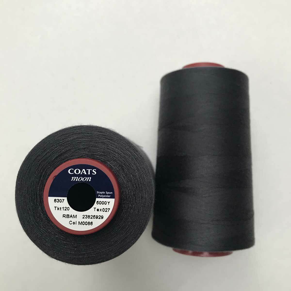 Coats Moon Overlocking Thread Sewing Machine Thread 120 5000 Yard Cones ...