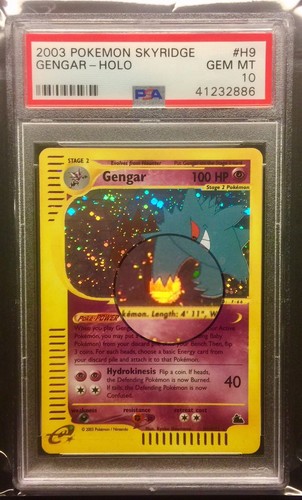 Pokemon card GENGAR H9/H32 HOLO E-READER PSA 10 GEM MINT Skyridge 2003 ...