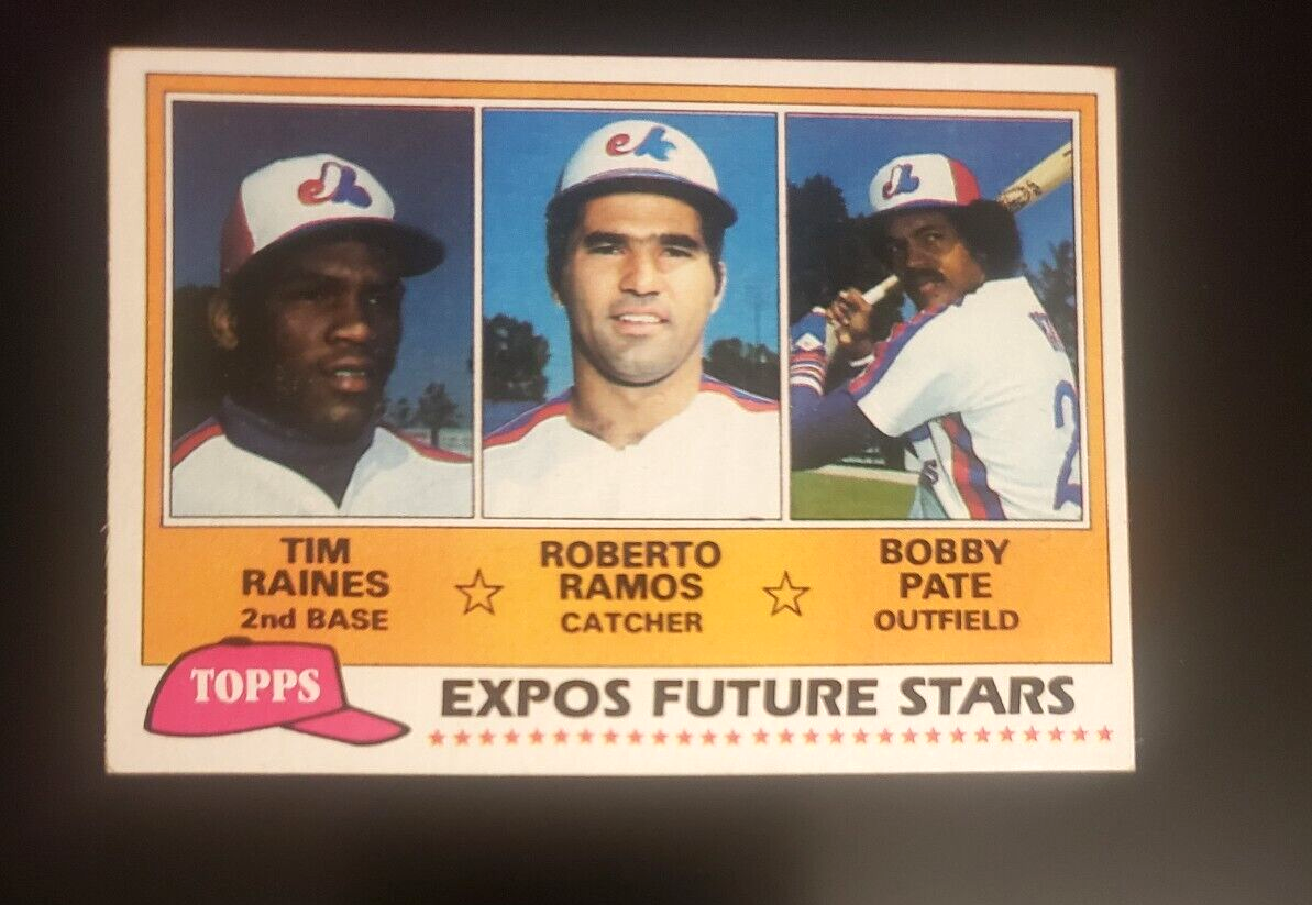 1981 Topps #479 Tim Raines/ Roberto Ramos/ Bobby Pate RC HOF Montreal ...