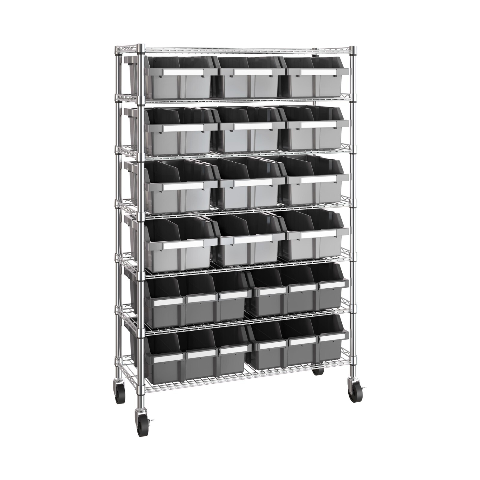 Seville Classics 7-Tier Commercial Grade NSF 16 Bin Rack System | eBay