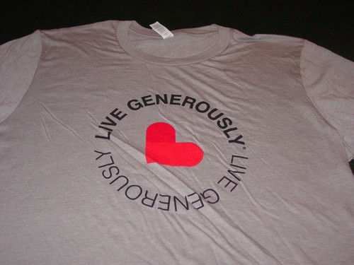 2024 Live Generously Short Sleeve T-Shirt Thrivent Size L Gray NEW Very ...