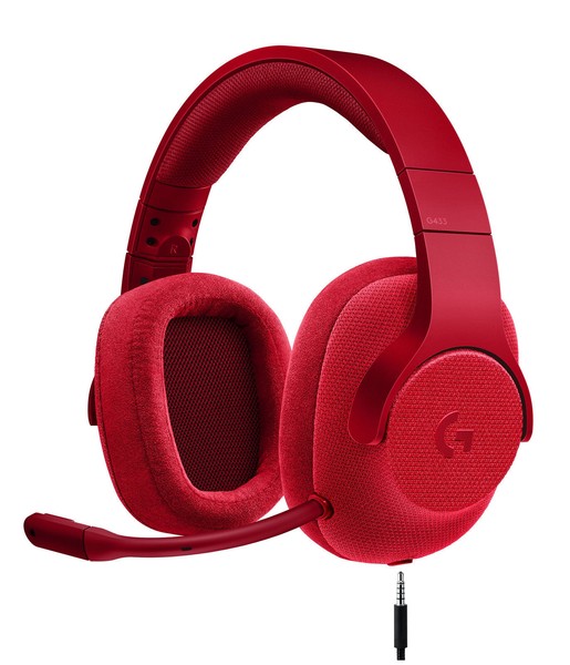 Logitech G433 Red Headband Headsets for Multi-Platform for sale online ...