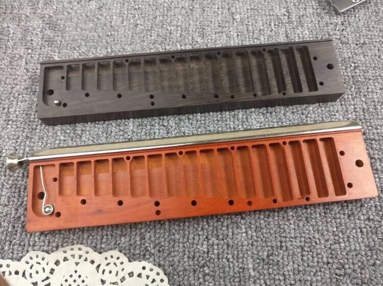 Custom Harmonica Sandalwood Comb For Suzuki Sirius S64C Chromatic Scale ...
