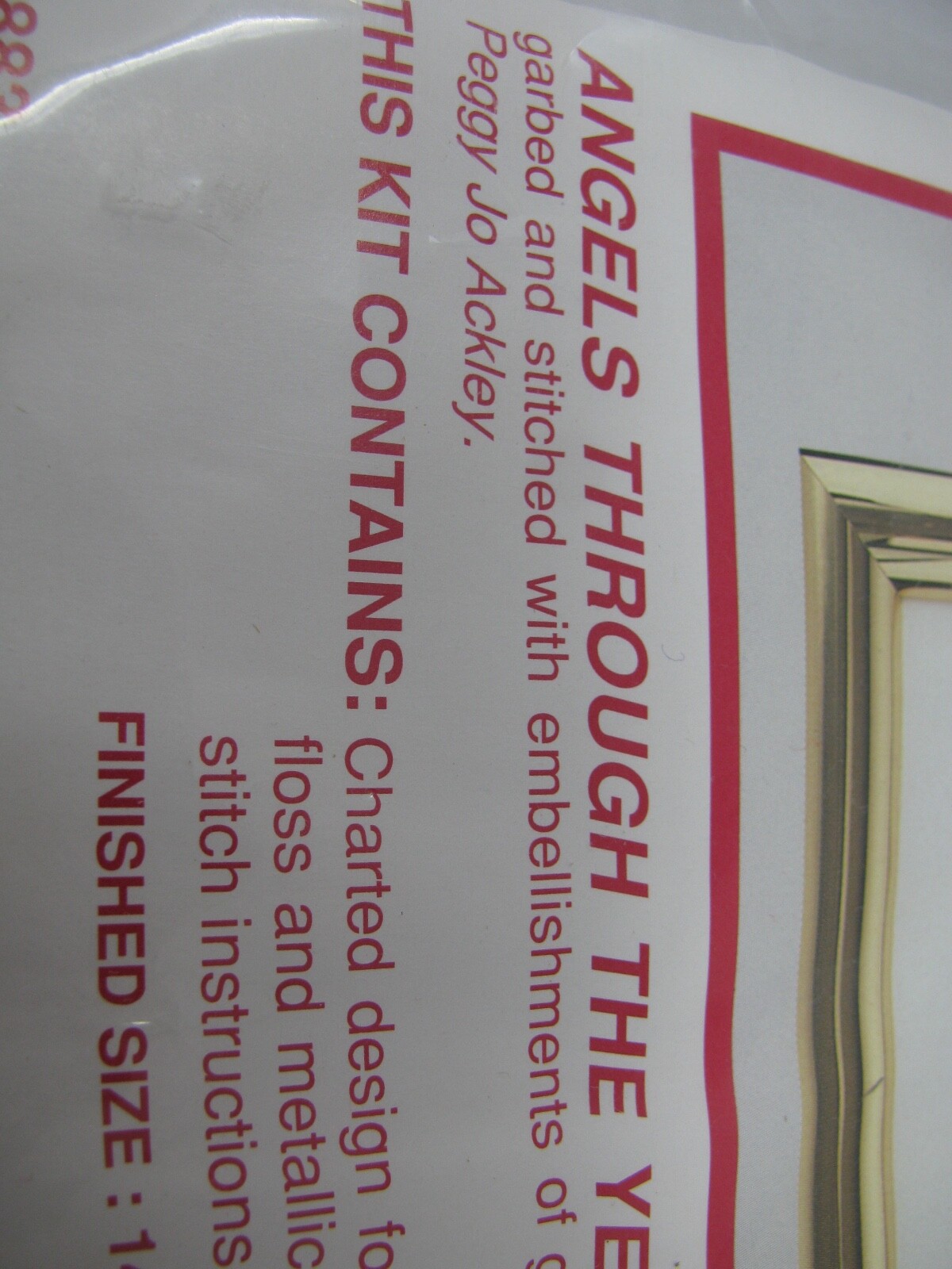 1994 Needle Treasures Angels Through The Years Cross Stitch Kit Made in ...