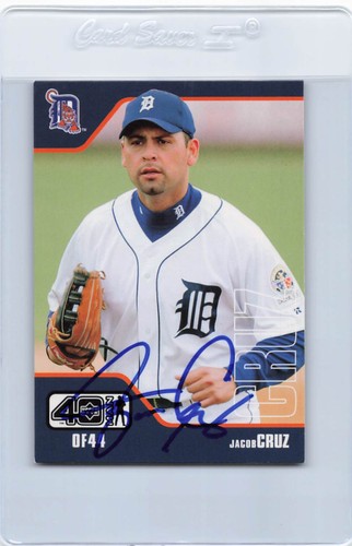 2002 UD 40 Man #362 Jacob Cruz Tigers Signed Auto *H6491 | eBay