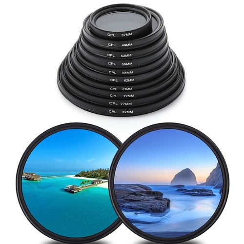 New DSLR Circle CPL Polarizing Filter Camera Lens For Canon Nikon Sony ...