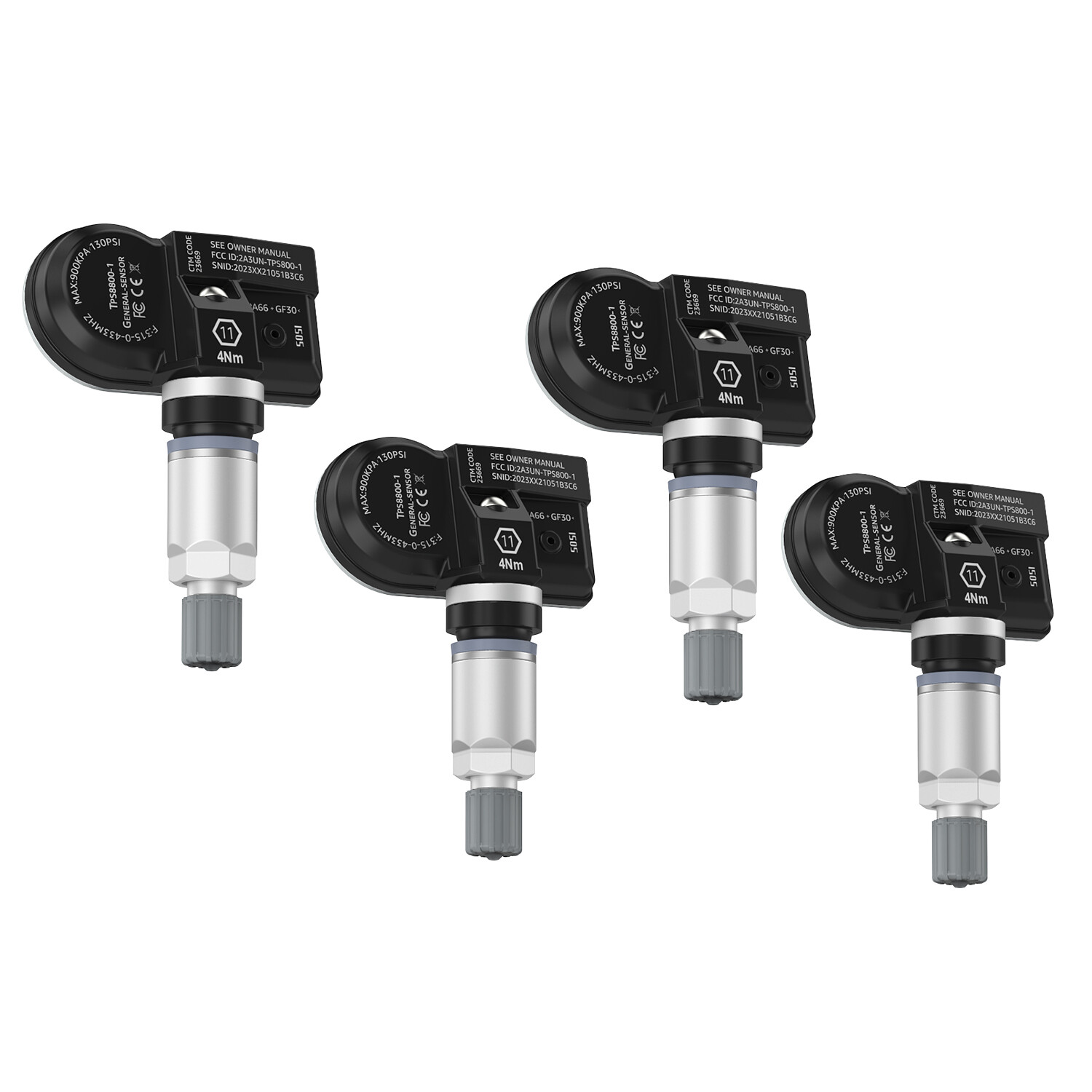 4 TPMS +OBDII TPMS Programmer Tires Sensors Activate Programming ...