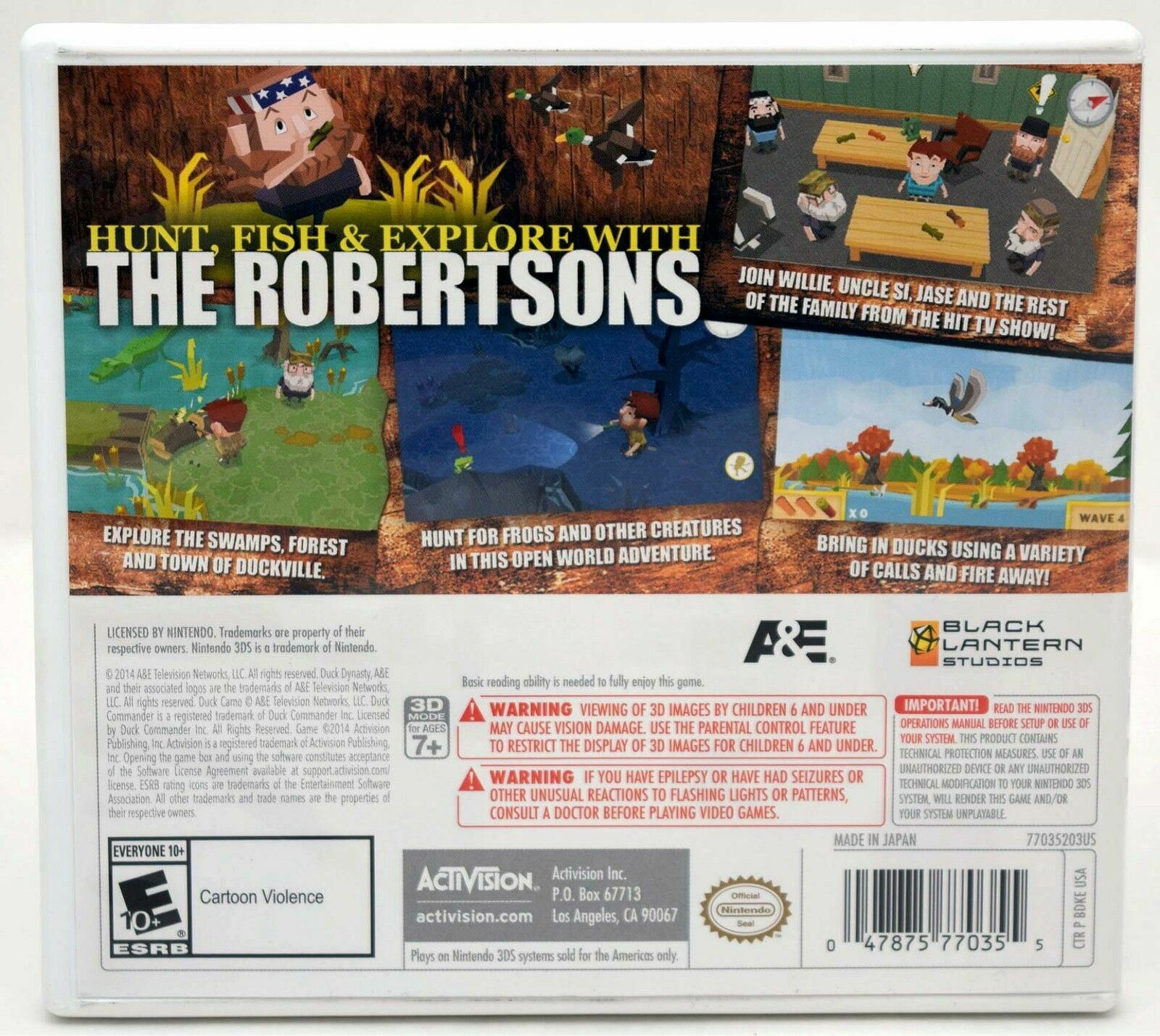 SEALED NEW Nintendo 3DS Duck Dynasty Video Game Willie Si Jase ...