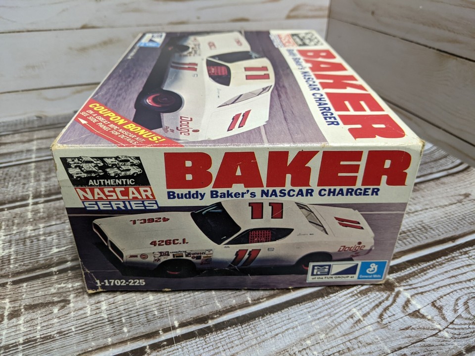 MPC Buddy Baker NASCAR Charger Plastic Model Kit | eBay