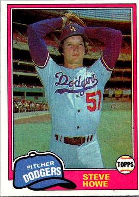 Steve Howe 1981 Topps #693 Rookie Los Angeles Dodgers | eBay