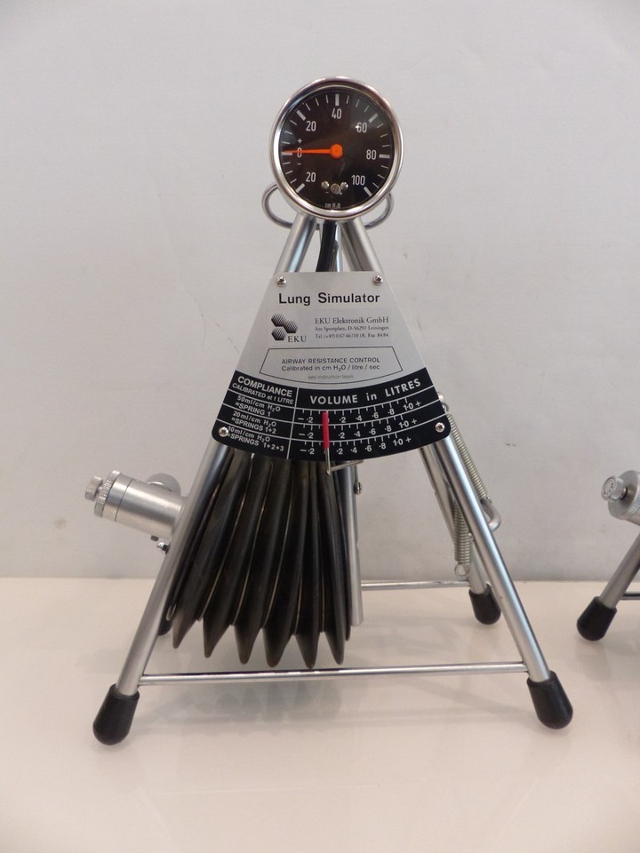 2x EKU Lung Simulator Atemzugsimulationsmodul Airway Resistance Conrol ...