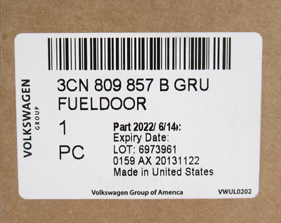 Genuine OEM VW 3CN-809-857-B-GRU Fuel Filler Door 2018-2022 Atlas | eBay