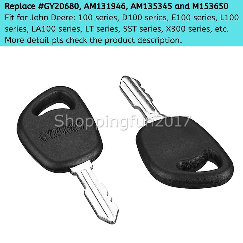 2PCS Ride On Mower Keys For John Deere Husqvarna MTD Murray Mowers ...