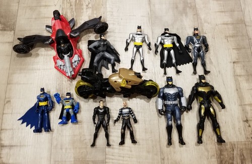 Vintage Kenner Batman Animated Series Figure Lot Of 12 Batcycle ...