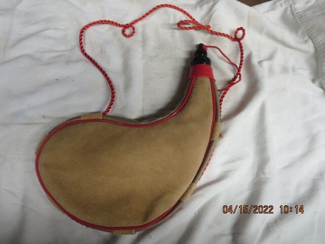 Vintage Goatskin Wine Bota Bag, Tan Spanish Leather Wineskin Beige ...