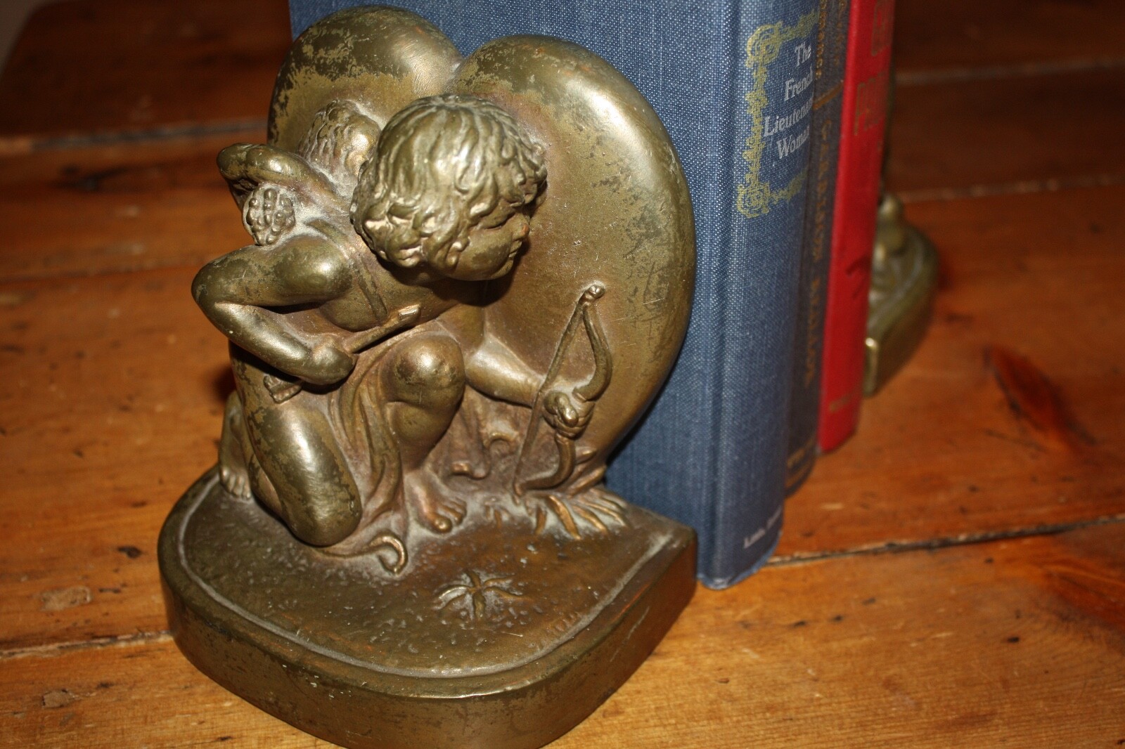 VTG Nouveau Deco Gregory Allen Bronze Clad Bookends Armor Valentine ...