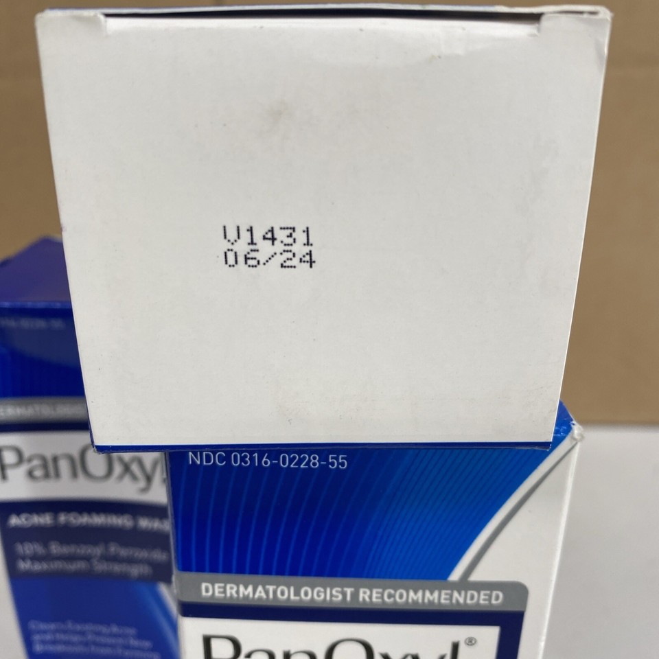 4 PanOxyl® Acne Foaming Wash 10% Benzoyl Peroxide Max Strength 5.5 oz ...