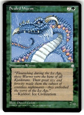 Scaled Wurm Ice Age Regular MTG | eBay