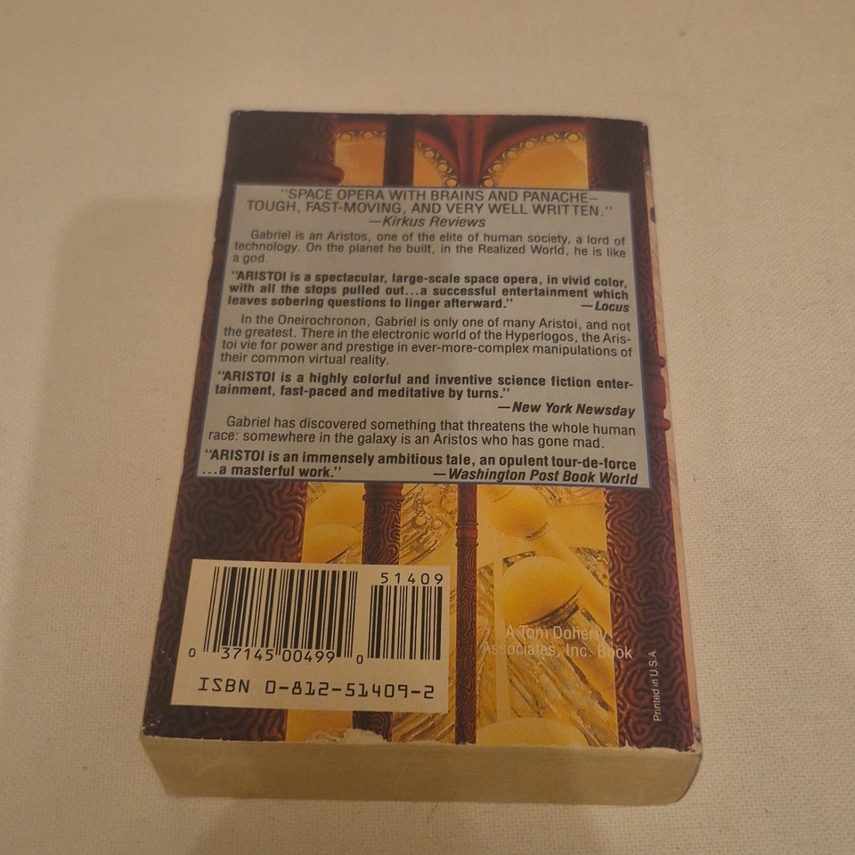 Aristoi by Walter Jon Williams Paperback Science Fiction Tom Doherty ...