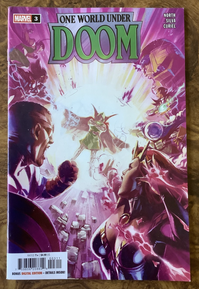 One World Under Doom 3 4 VF/NM Fantastic Four Dr Doom Avengers Ryan ...