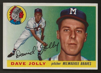1955 Topps #35 Dave Jolly Milwaukee Braves High Grade | eBay