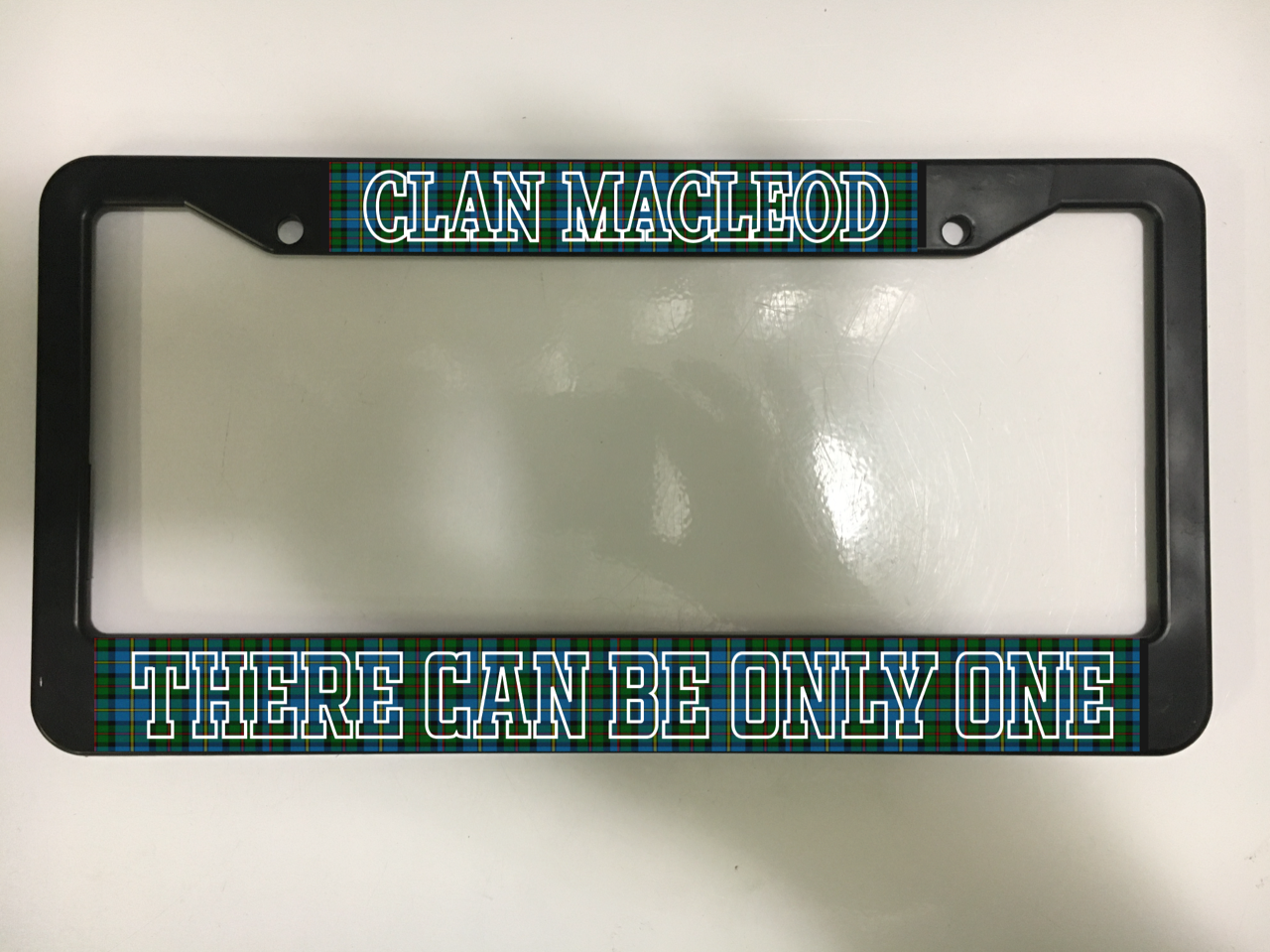 for Highlander Fans Clan MACLEOD There CAN BE ONLY ONE Black License ...