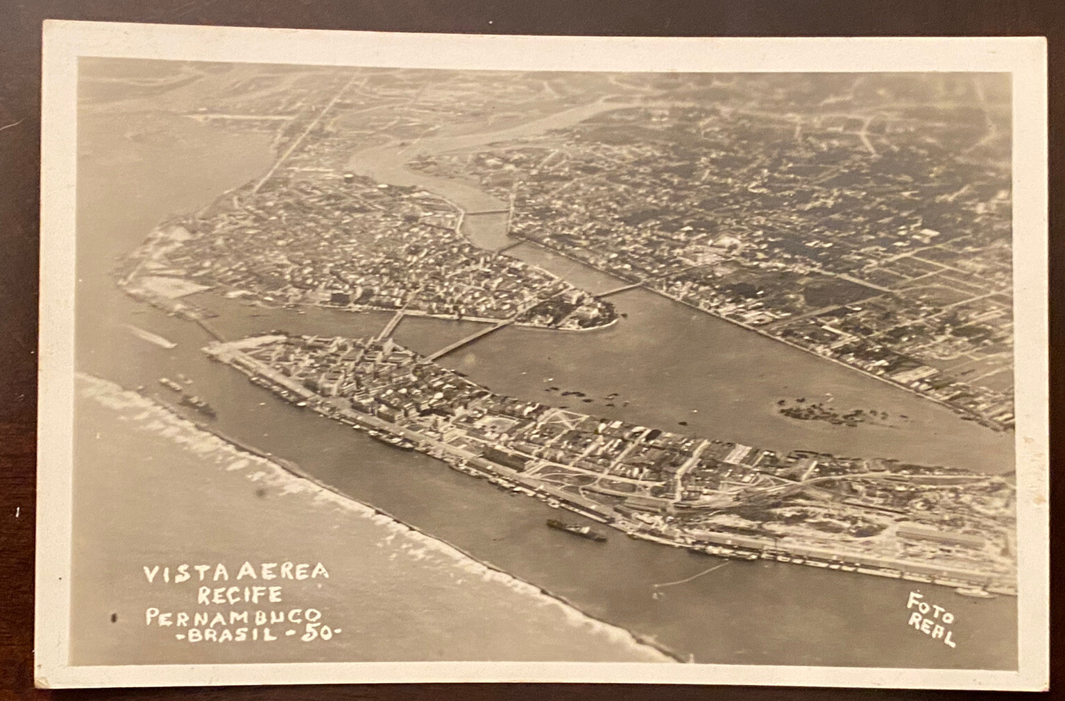 UNUSED REAL PICTURE POSTCARD-RECIFE PERNAMBUCO BRAZIL-MINT HINGED-GRAF ...