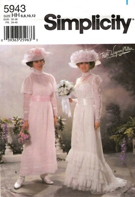 Simplicity Sewing Pattern Women's WEDDING GOWN DRESS 5943 6-8-10-12 ...