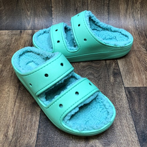 CROCS Classic COZZY Platform Sandals Fur Lined Slipper Slide Size 10 ...