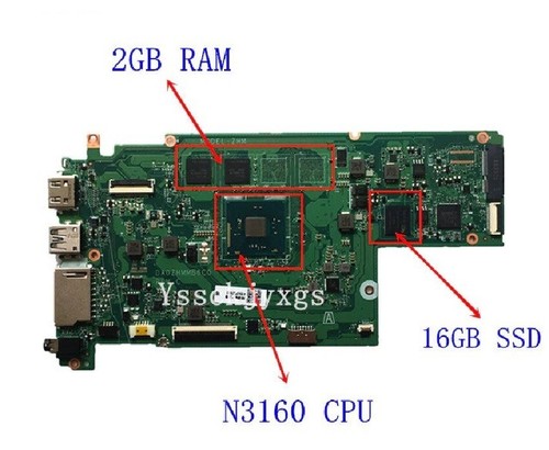 Motherboard DA0ZHMMB6C0 Acer Chromebook C731 Celeron N3060 1.60GHz 4GB ...