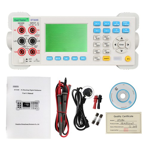 ET3240 Benchtop Digital Multimeter 22000 Counts 3.5 Inch TFT Desktop ...