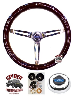 1978-1991 Ford Econoline van steering wheel BLUE OVAL 15" MUSCLE CAR ...
